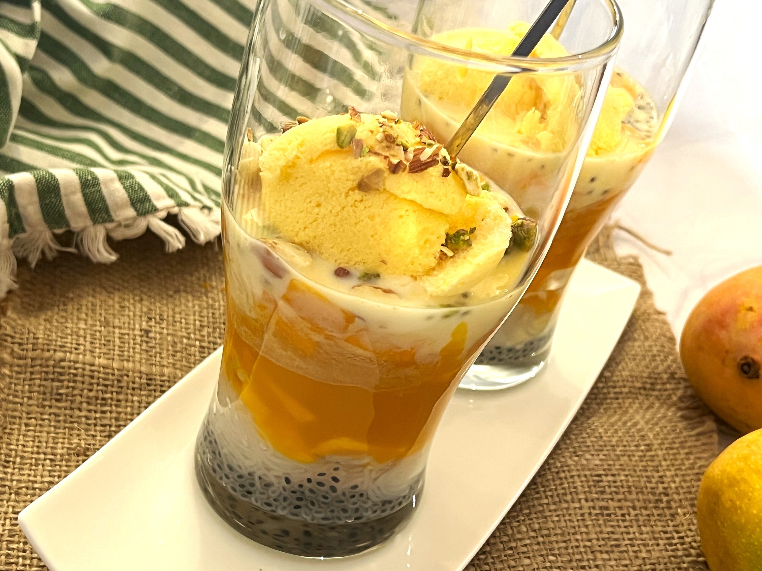 Mango Falooda Recipe | Mango Faluda Ice cream - Foodie-Trail